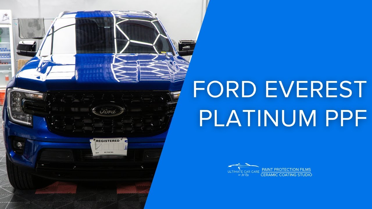 Lightning Blue Ford Everest Sport protected with Platinum PPF - YouTube