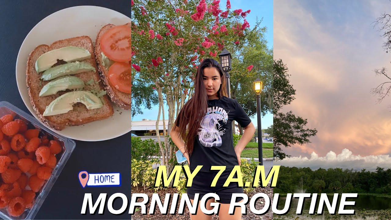 my productive 7 am morning routine *quarantine edition* - YouTube