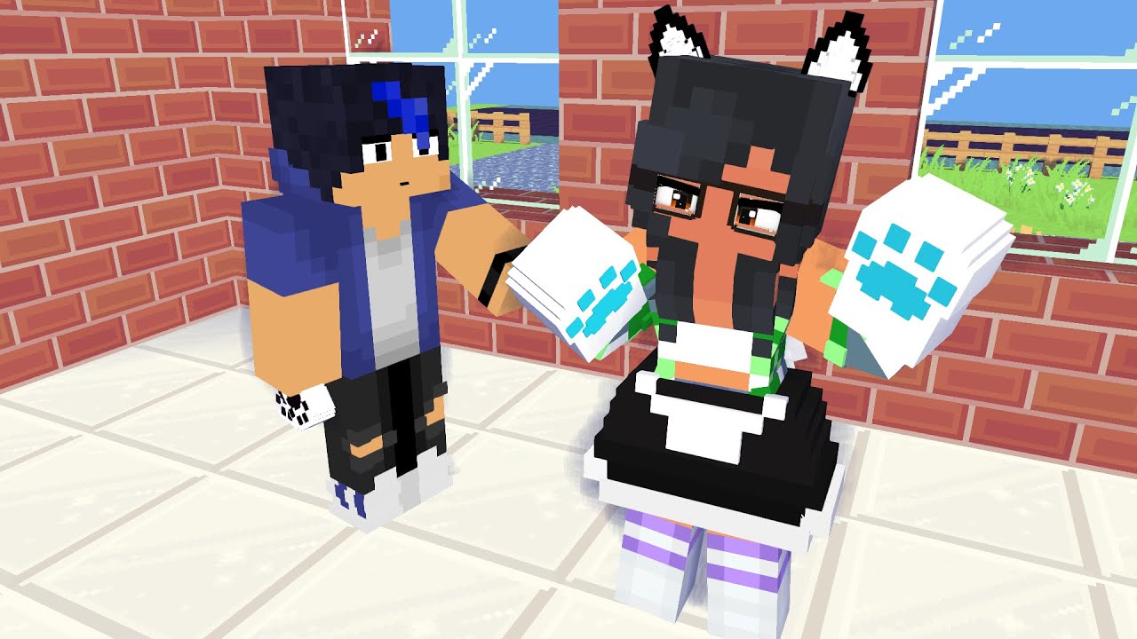 Paws Dance challenge 01 (Aphmau And Arron) Minecraft - YouTube
