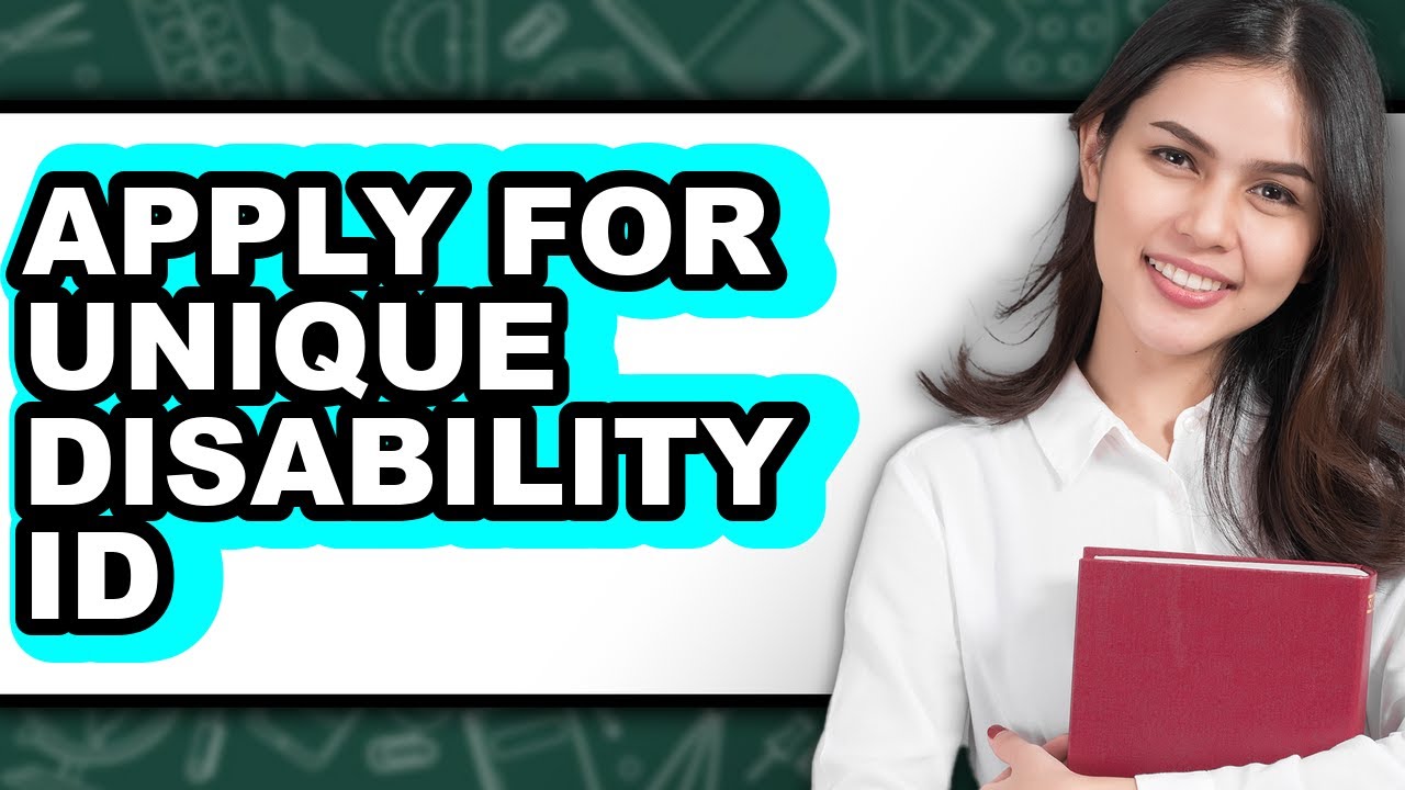 How To Apply For Unique Disability ID - Step By Step - YouTube