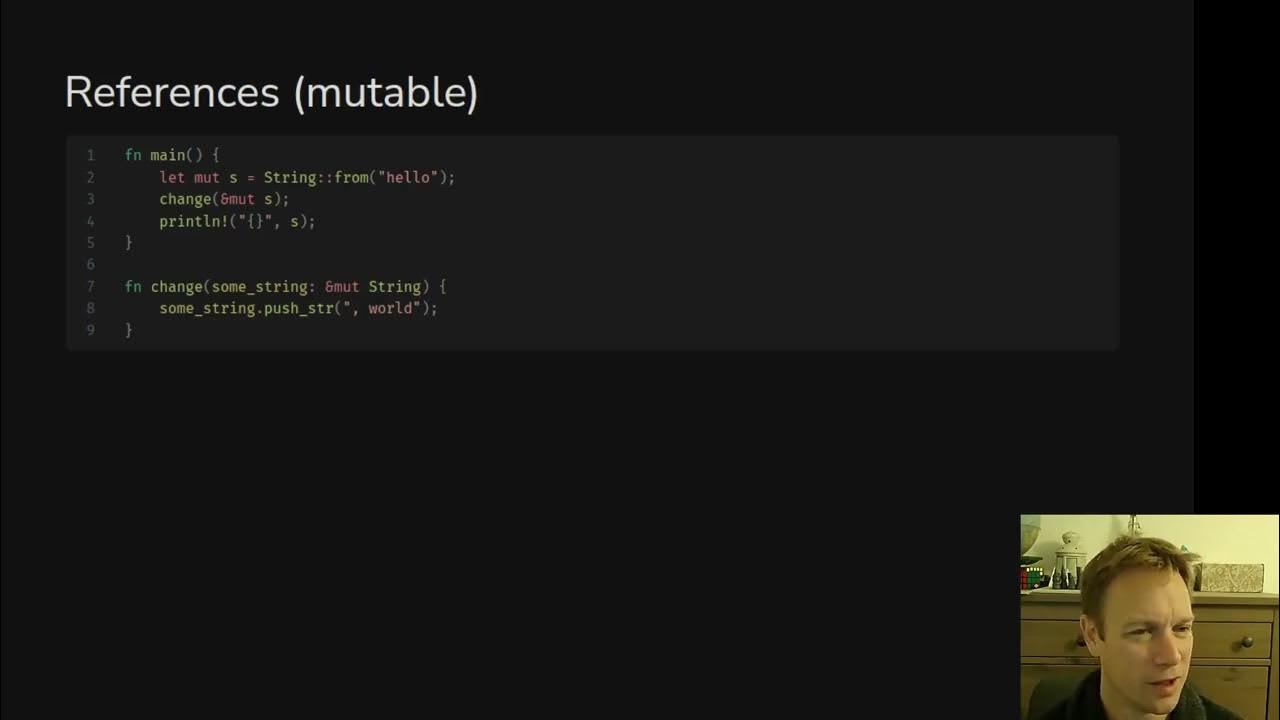 Rust 101 – 5: References - YouTube