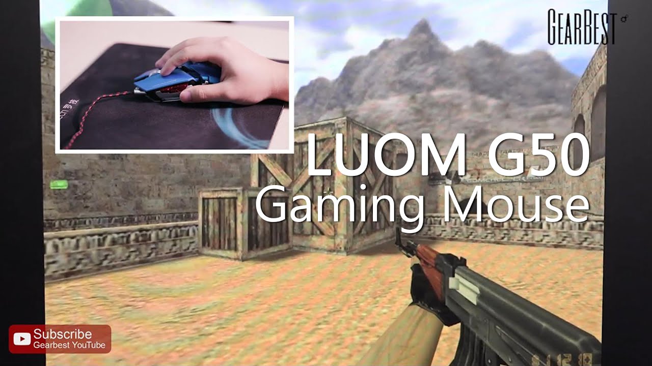 LUOM G50 Professional Mechanical Gaming Mouse - Gearbest.com - YouTube