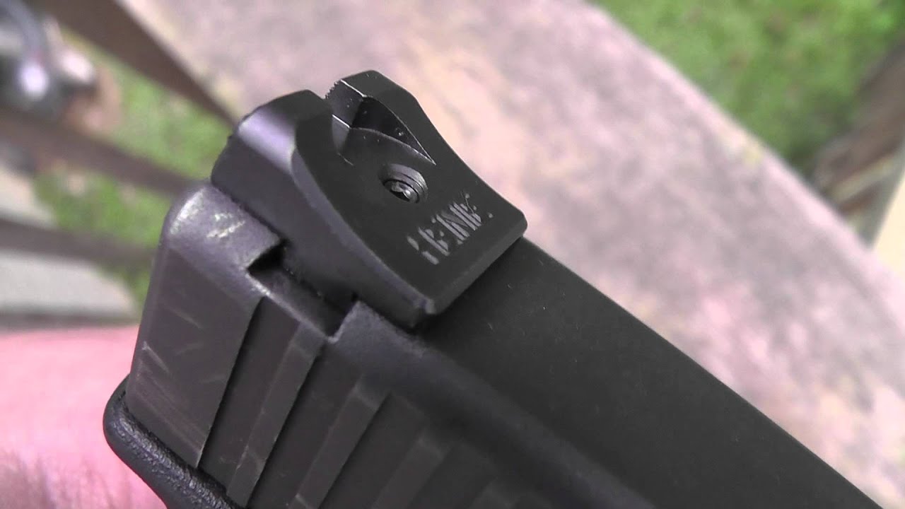 Heinie Over 50 Sights on a Glock 17 Pistol - YouTube