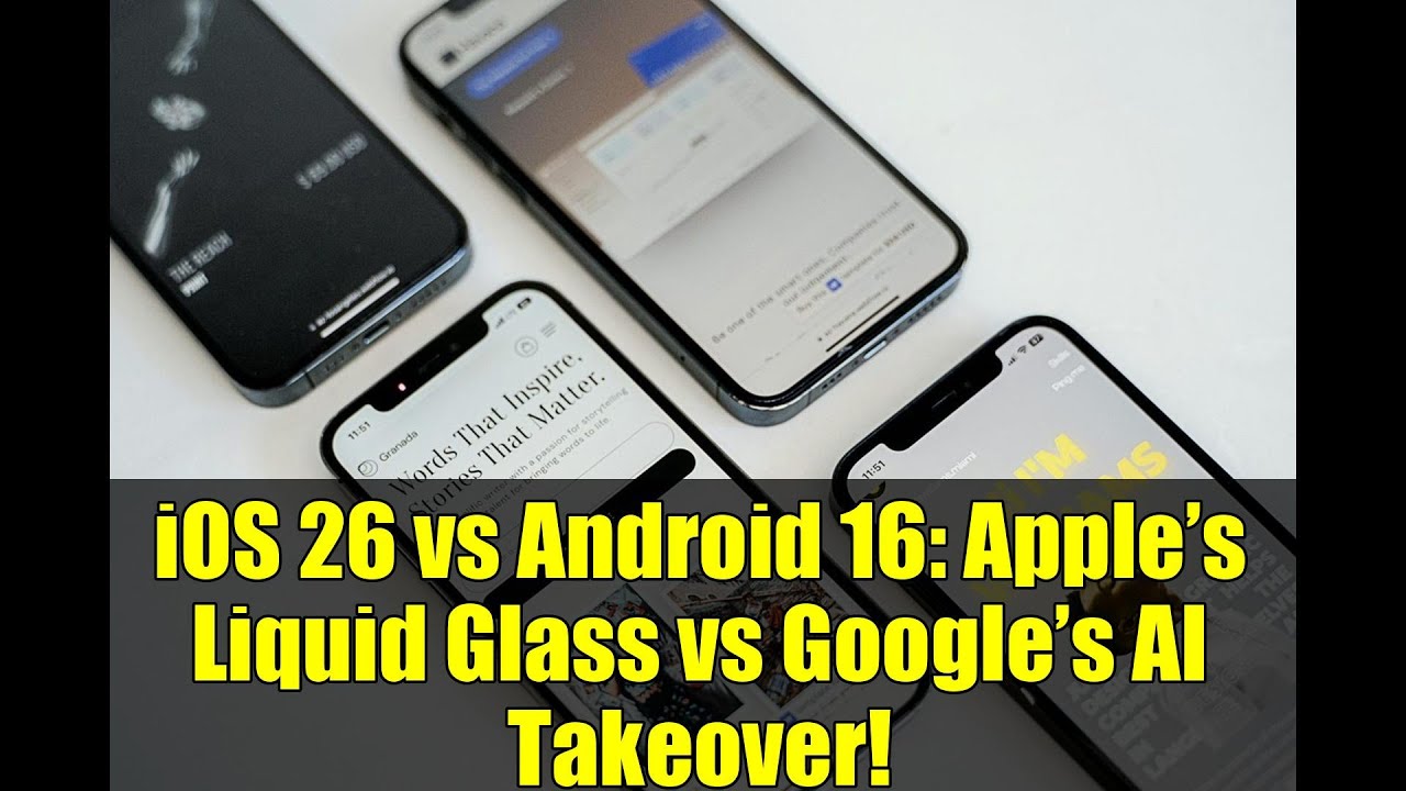iOS 26 vs Android 16: Apple’s Liquid Glass vs Google’s AI Takeover ...