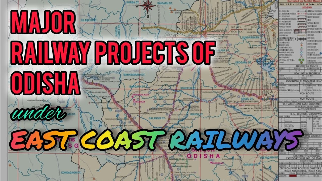 MAJOR RAILWAY PROJECTS OF ODISHA | EAST COAST RAILWAYS | SBP-KUR-WAT ...