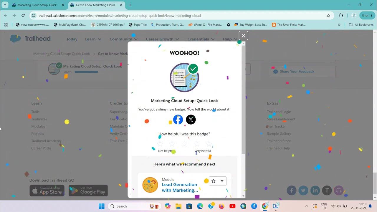 Marketing Cloud Setup Quick Look Salesforce Trailhead Youtube