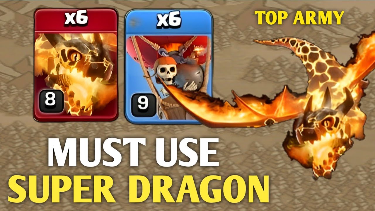 Th13 Recall Super Dragon | 4 Super Dragons + Recall + Queen Charge Attack Strategy - Clash Of ...