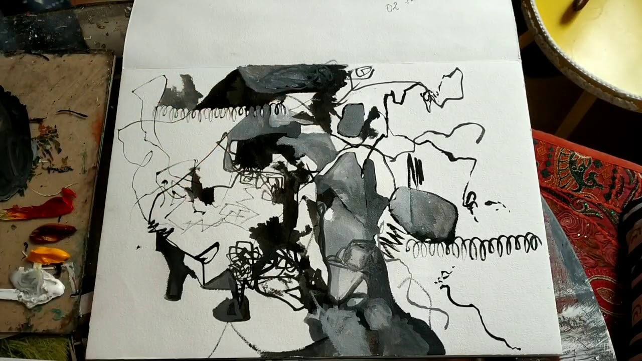 Intuitive Abstract Speed Painting 03 - YouTube