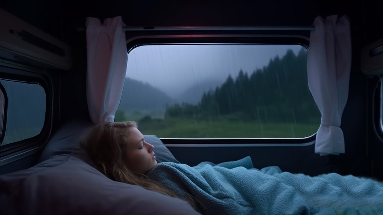 Fall Asleep Instantly - Rain sound in the car to relax, sleeping and ...