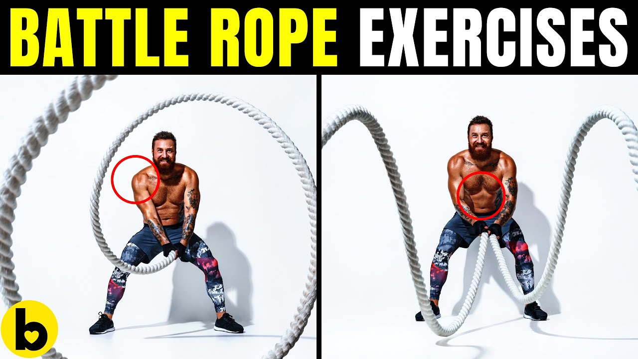 7 Best Battle Rope Exercises And Their Health Benefits - YouTube
