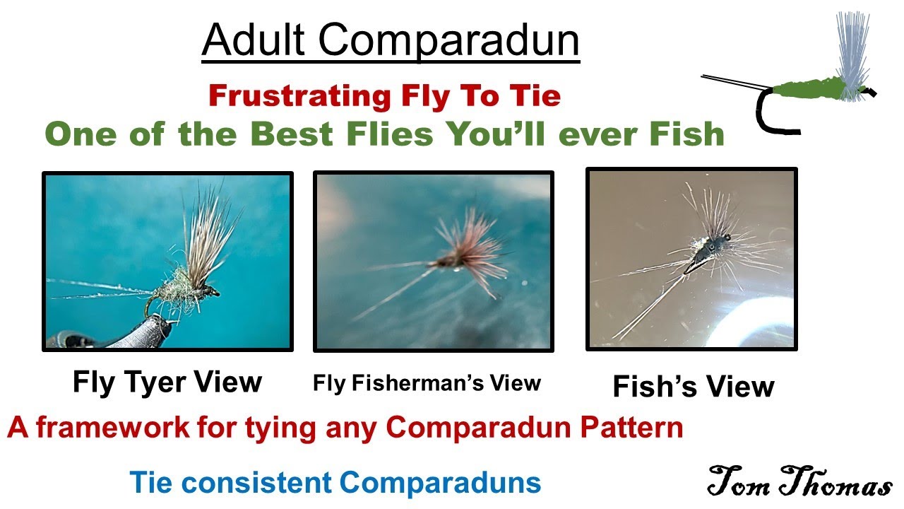How to Tie the Comparadun (Adult Mayfly) Dry Fly), Methods for a Tying ...