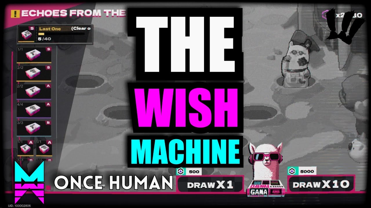 UNLOCK WEAPONS and GEAR with the WISH MACHINE in ONCE HUMAN - YouTube