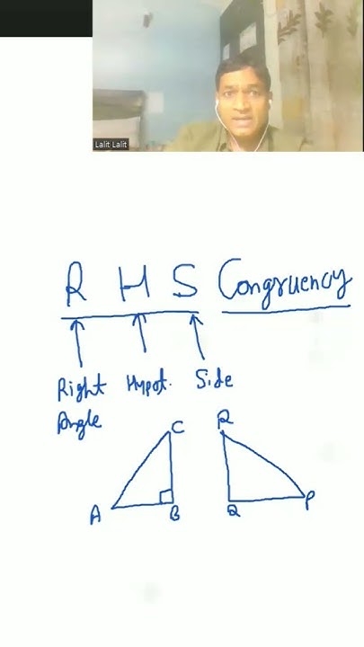 What is RHS Congruency Rule? | Triangles #maths #rhs #congruency # ...