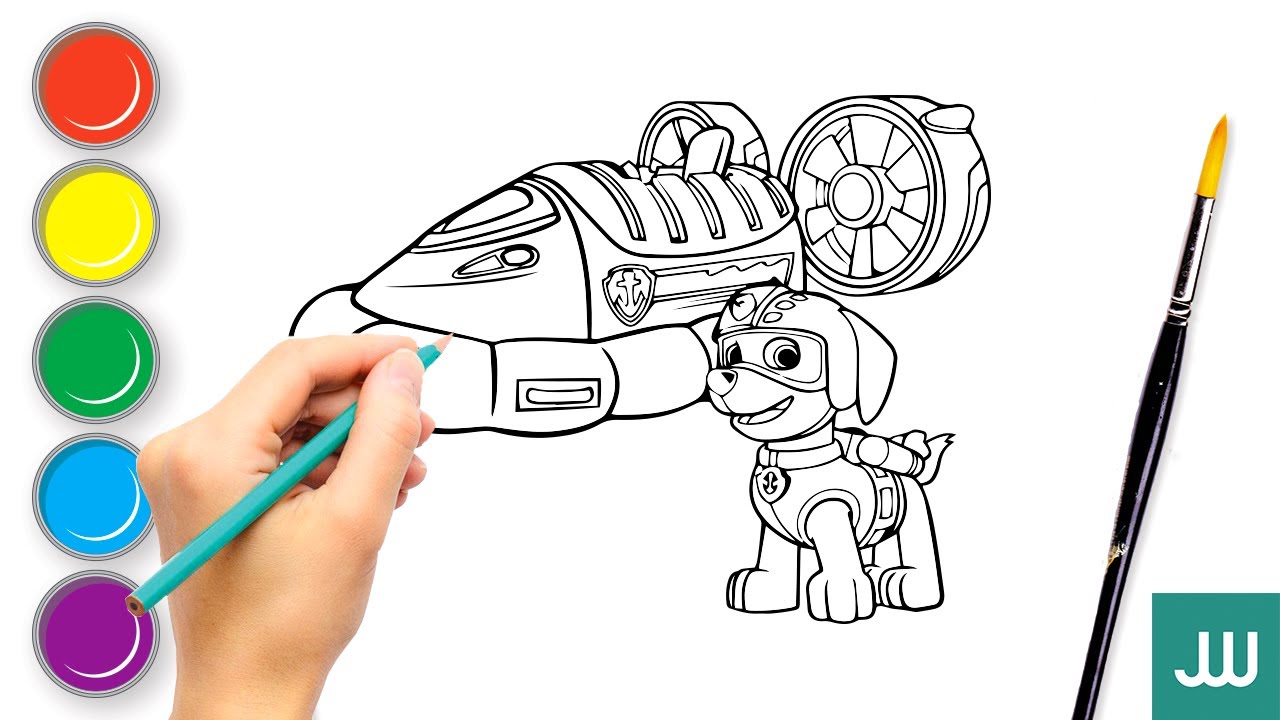 Dibujos Para Colorear De Paw Patrol Zuma
