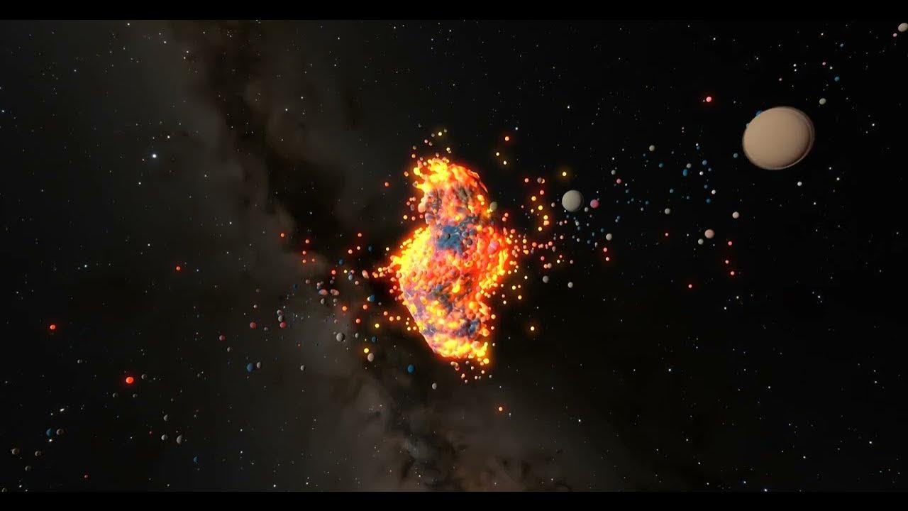 Planet Collision - REMASTERED IN SPACESIM! - YouTube