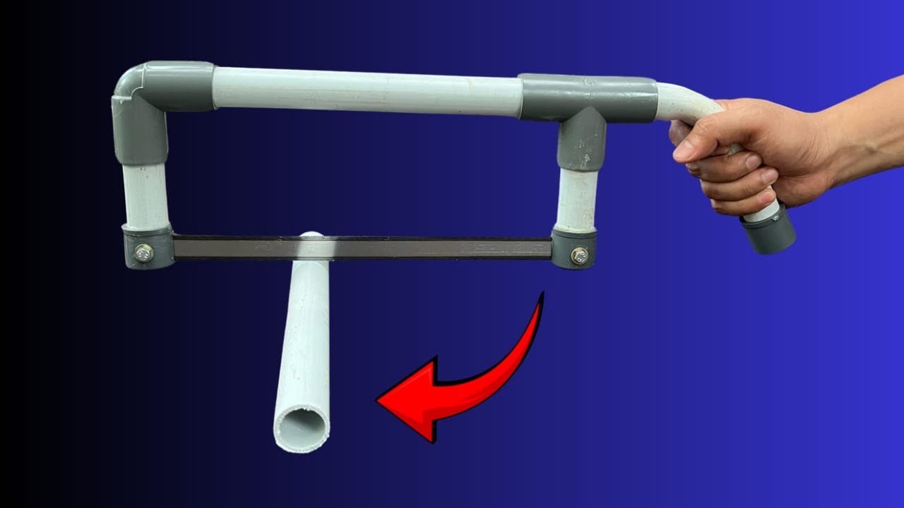 Don't throw away your PVC pipes! I'll show you how to make a hacksaw ...