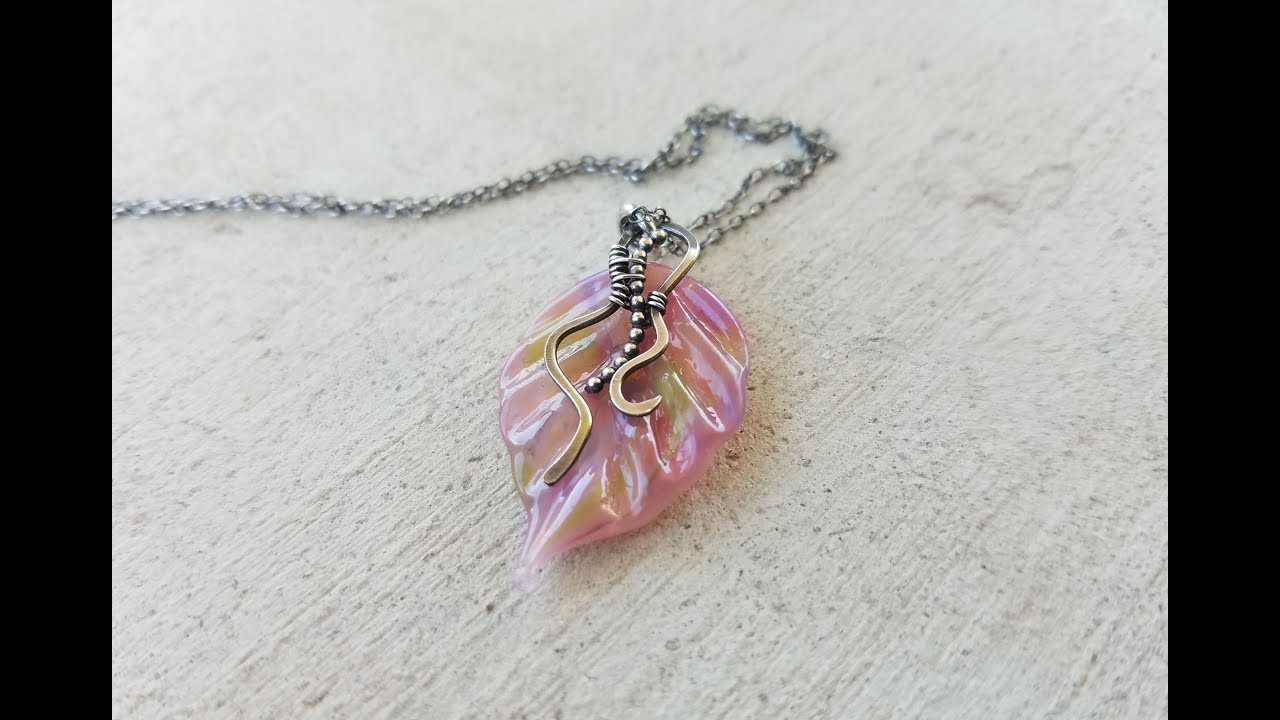 Wire Wrapping Tutorial - Spring Leaf - YouTube