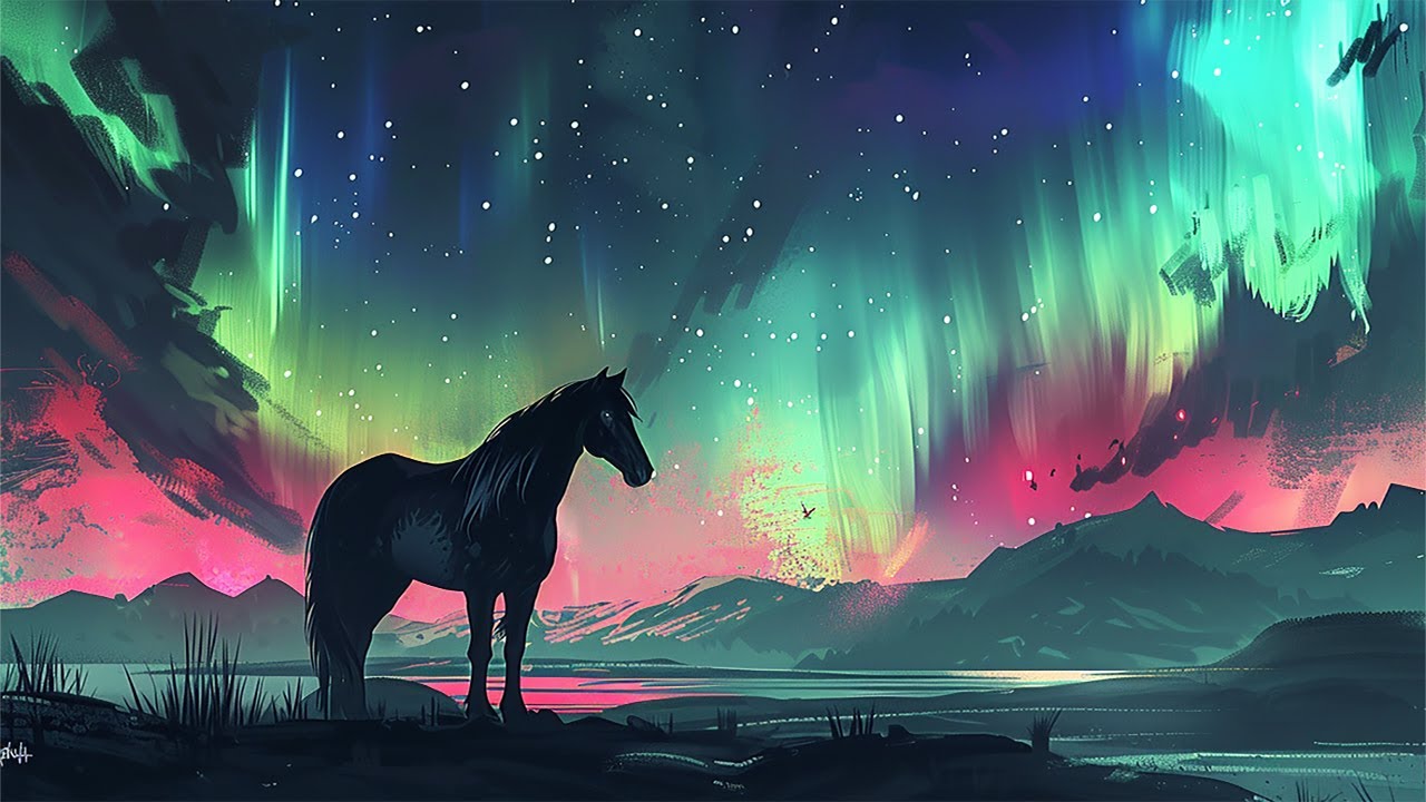 Aurora Borealis And Northern Lights ★ Sleep Instantly ★ Relaxing Sleep ...