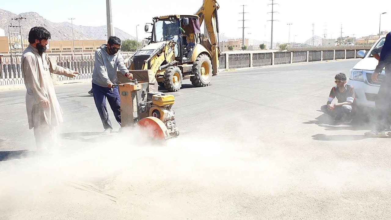 Amazing Road Cutter Machine Working Video - Road Construction । Road ...