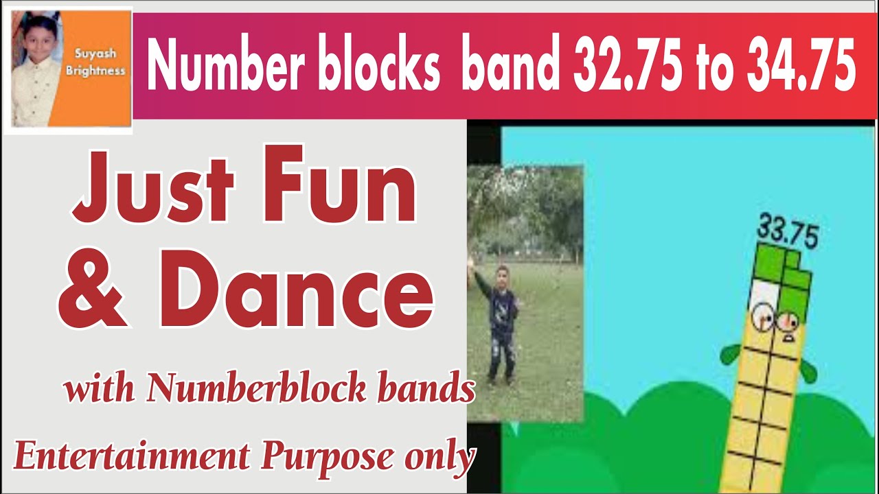 NumberBlocks Band 32.75 to 34.75 - YouTube