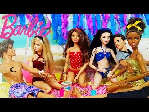 Barbie plaj partisi - Barbie Havalı Kızlar  6. Bölüm Gençlk dizisi