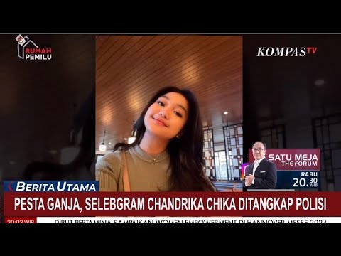 Pesta Narkoba, Selebgram Chandrika Chika Ditangkap Polisi