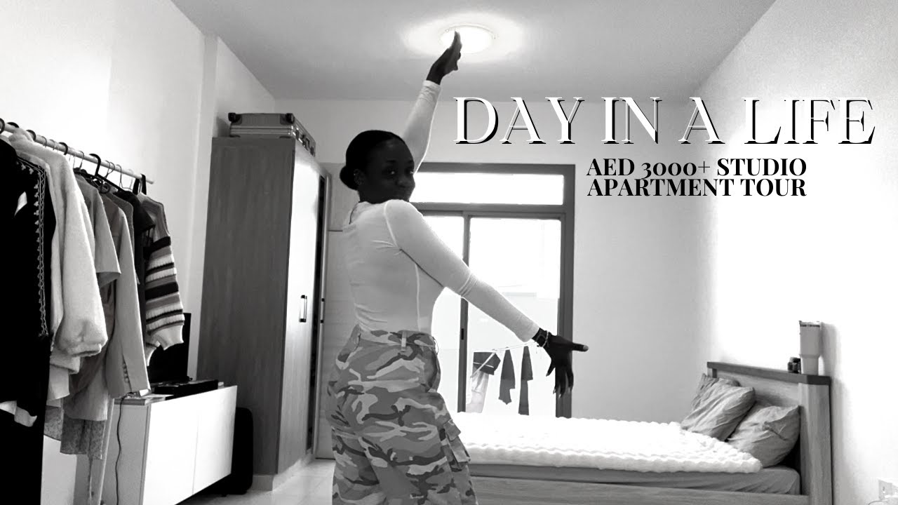 Day in a Life | AED 3000+ STUDIO APARTMENT TOUR (Dubai) - YouTube