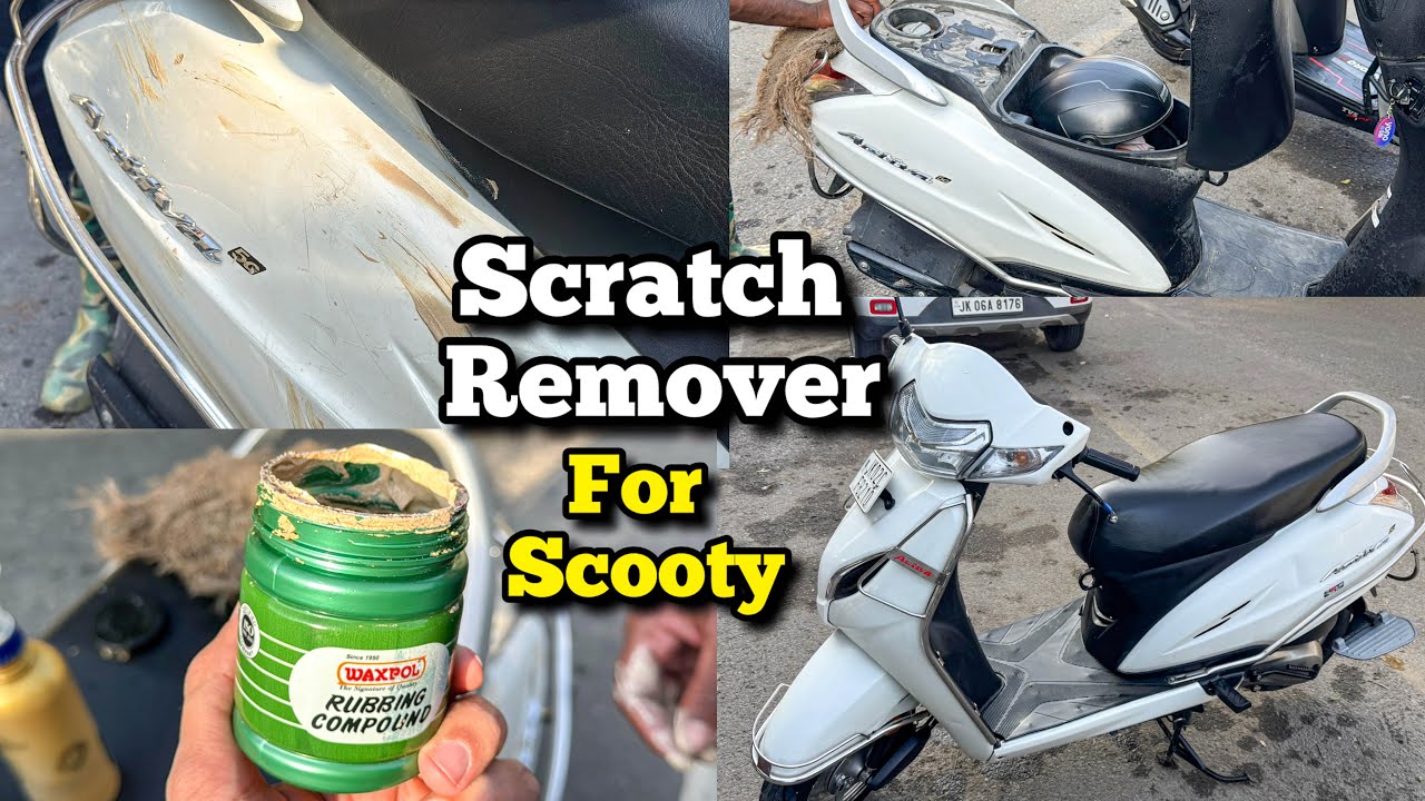 Best Scratch Remover for Bike Car Scooty Scooter | Waxpol Rubbing ...