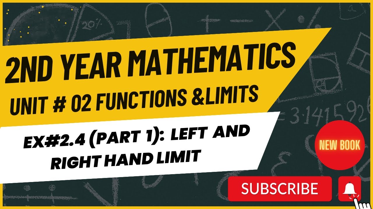 LEFT AND RIGHT HAND LIMIT | Second year Mathematics | Sindh text book ...