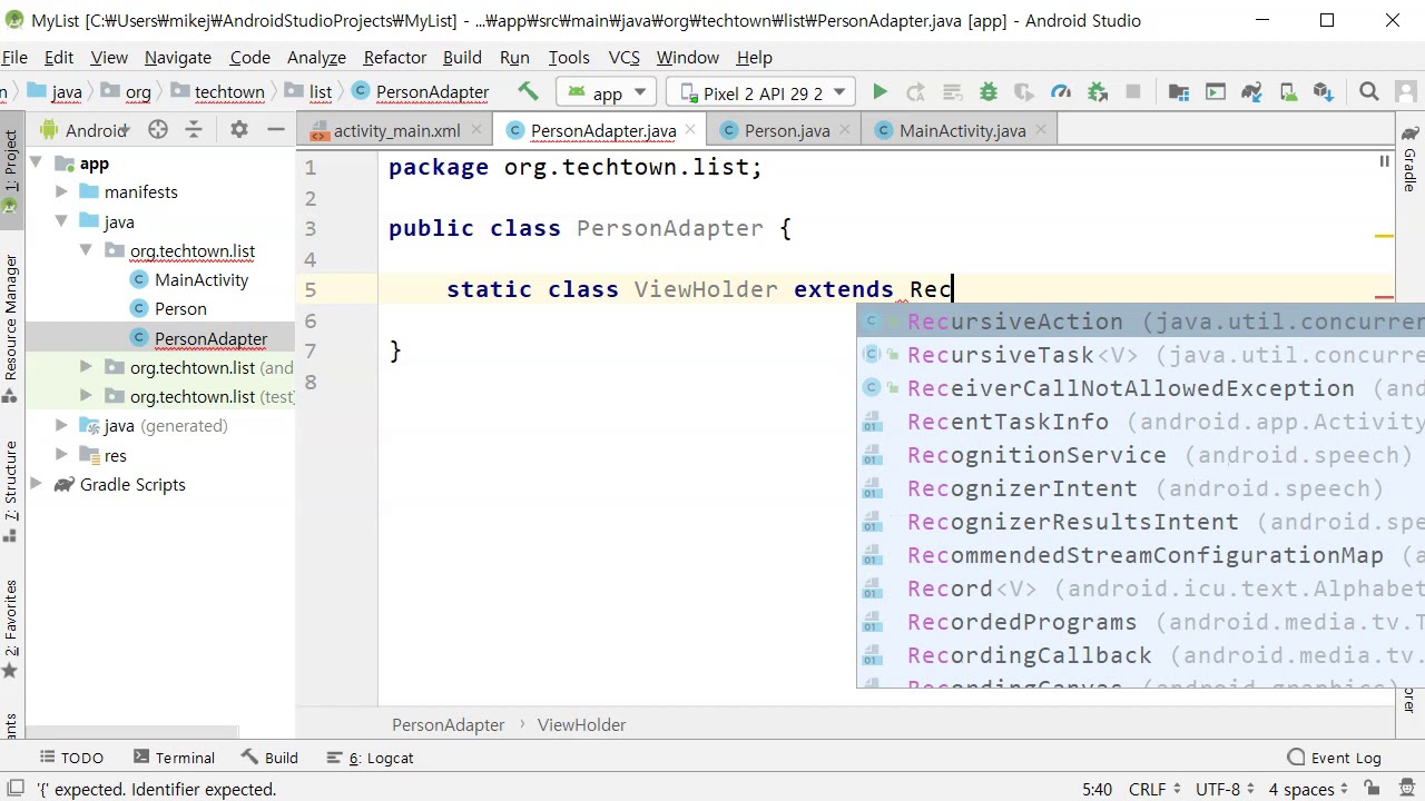 Do it! 안드로이드 앱 프로그래밍 [개정7판] part02 chapter07 06 - YouTube