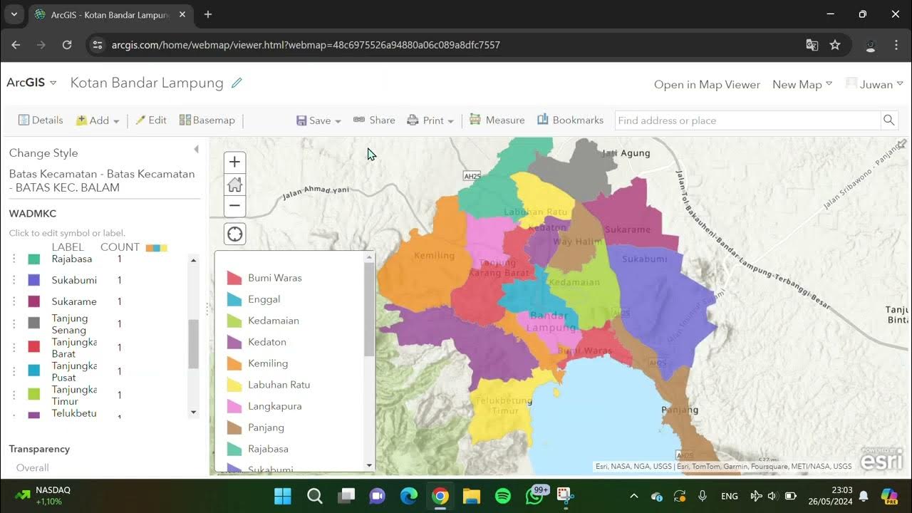Tutorial Membuat Peta WebGIS Menggunakan ArcGis Online - YouTube