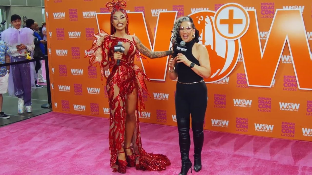 M1ss Jade So and Michelle Visage at the Pink Carpet at DragCon LA 2024 ...