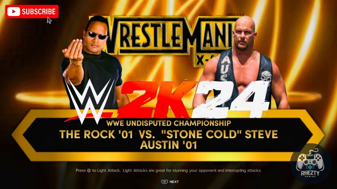 WWE 2K24 Showcase Reimagined | The Rock vs "Stone Cold" Steve Austin ...