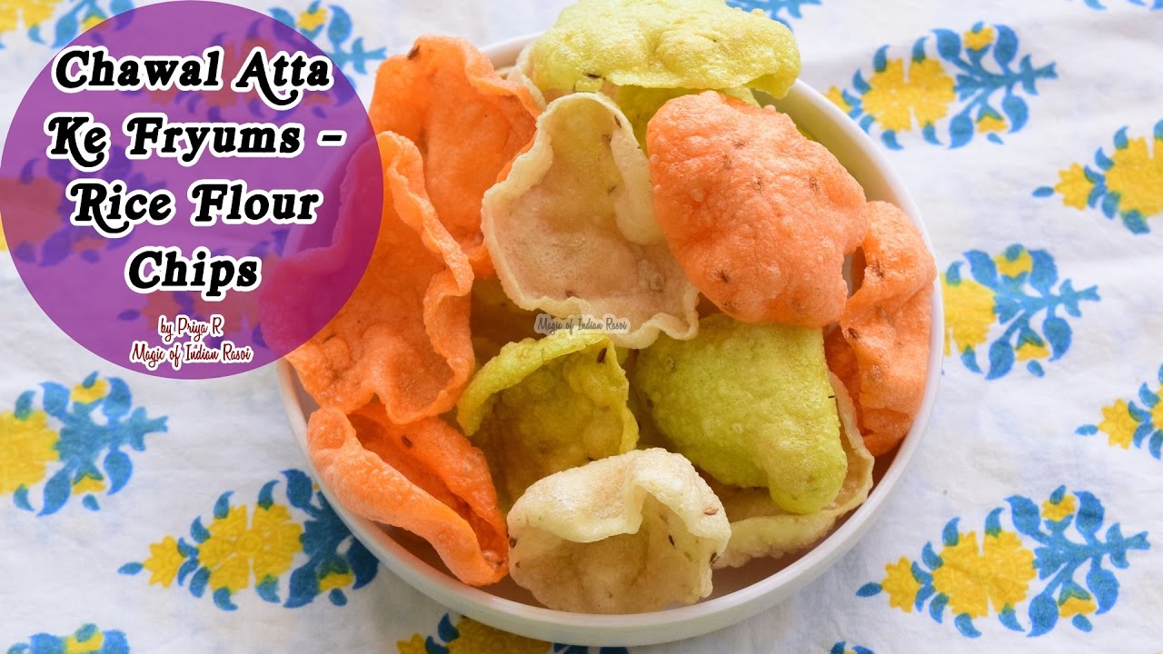 Chawal Aata Ke Fryums | Rice Flour Chips | Priya R | Magic of Indian ...