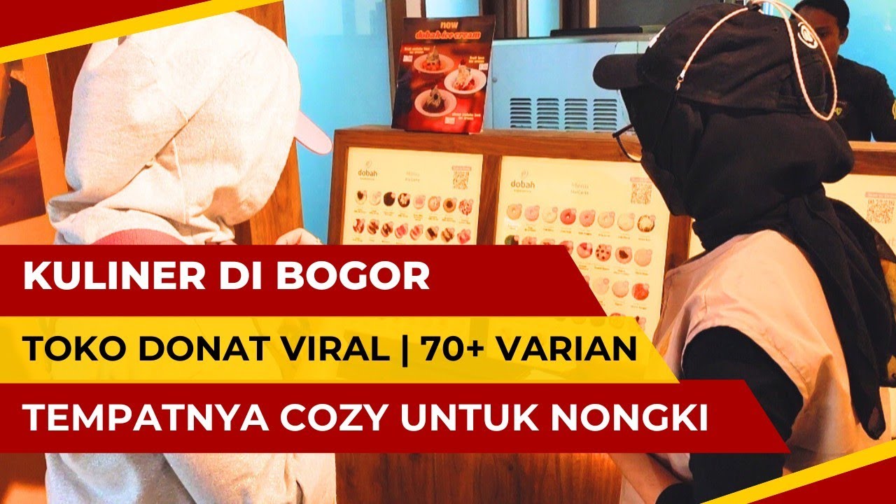 Toko donat viral dengan 70 varian lebih | tempatnya cozy banget - YouTube