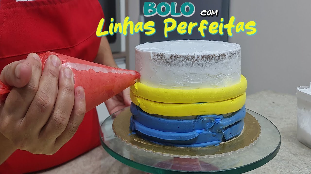 BOLO COM LINHAS PERFEITAS NO CHANTILLY / DECORAÇÃO PATRULHA CANINA ...