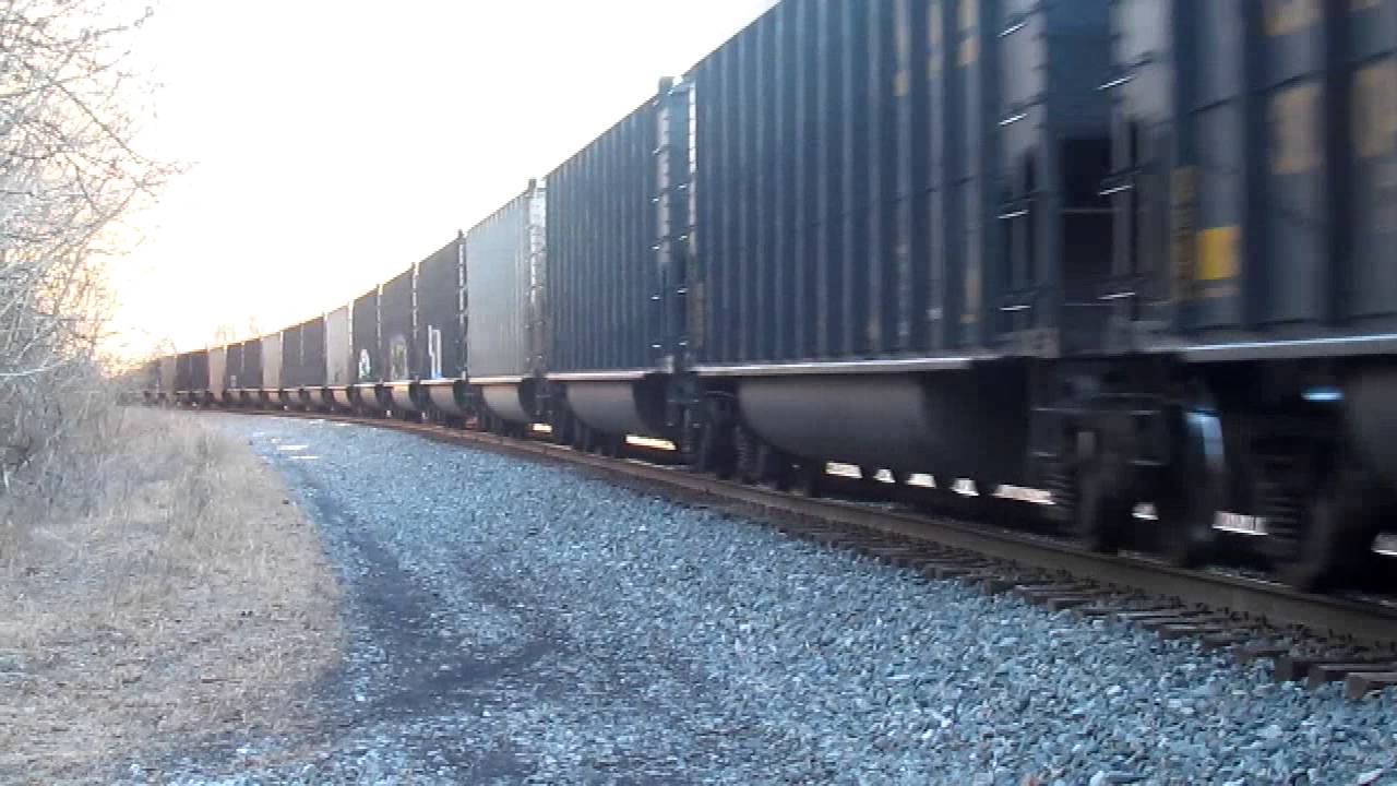 CSX #6 and #373 on Eastbound Old Main Line Coal Train - YouTube