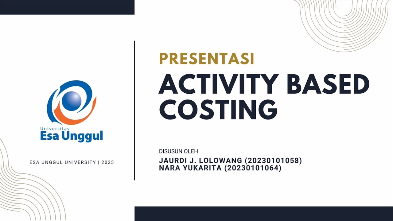 Penjelasan Activity Based Costing - YouTube