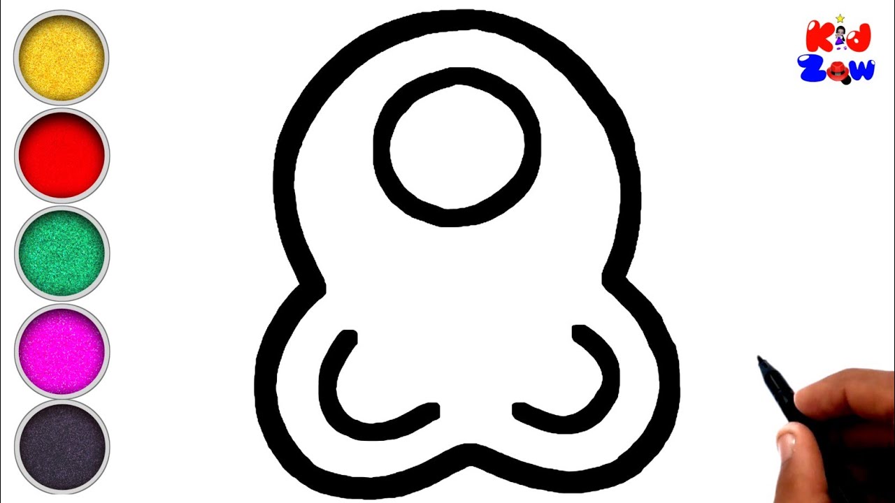 How to Draw Letter A for Kids - Colouring for Kids and Toddlers | Draw ...