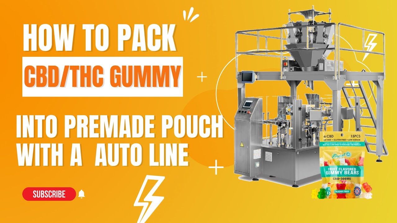 How to Pack Gummy Into Premade Pouch Counting Packing Bagging Machine ...