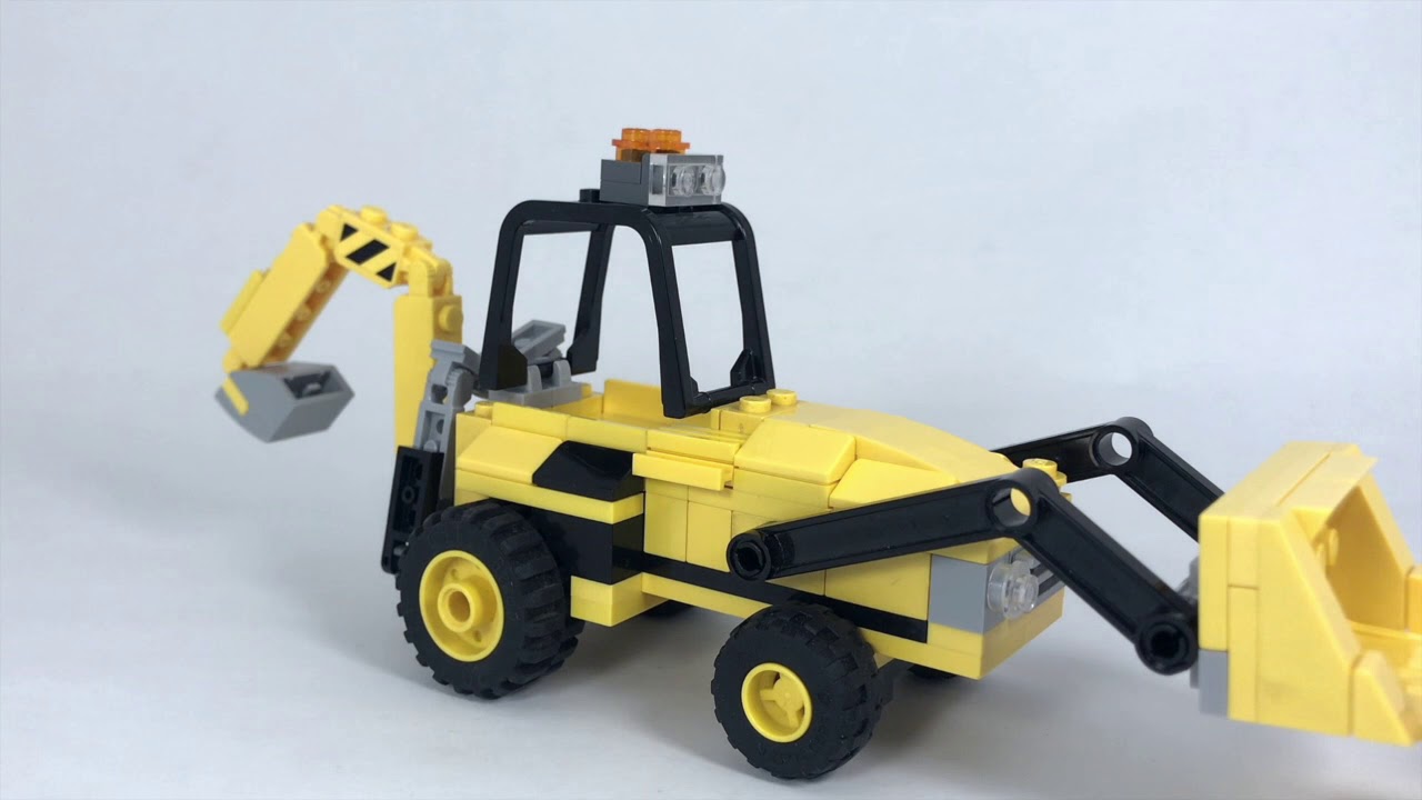 LEGO backhoe MOC! - YouTube