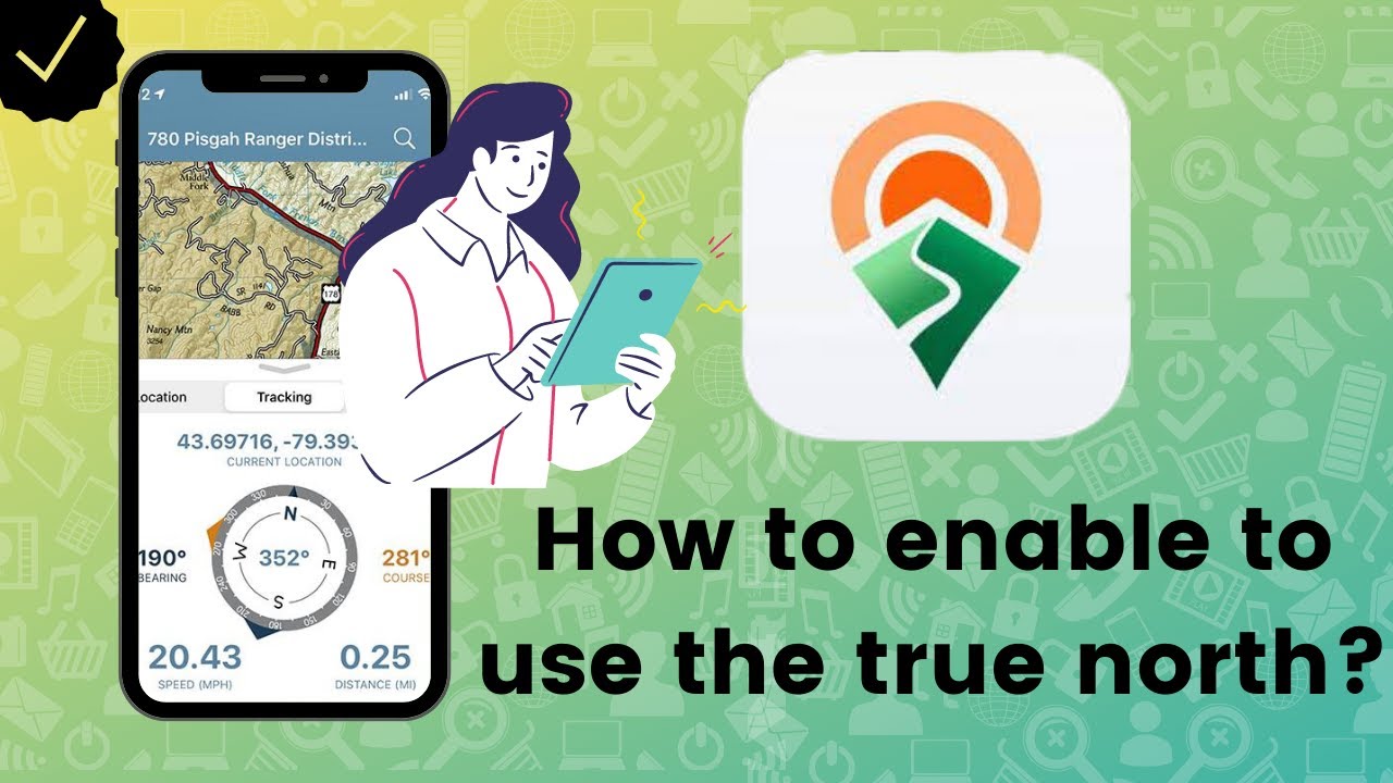 How to enable to use the true north function in Avenza Maps? - YouTube