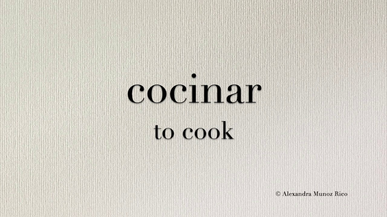How to pronounce in Spanish 'Cocinar' (to cook) - YouTube