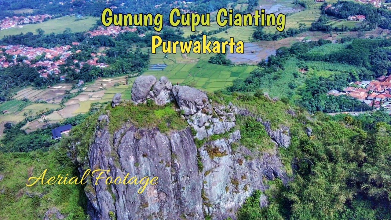 Gunung Cupu Cianting Purwakarta_Aerial Footage - YouTube