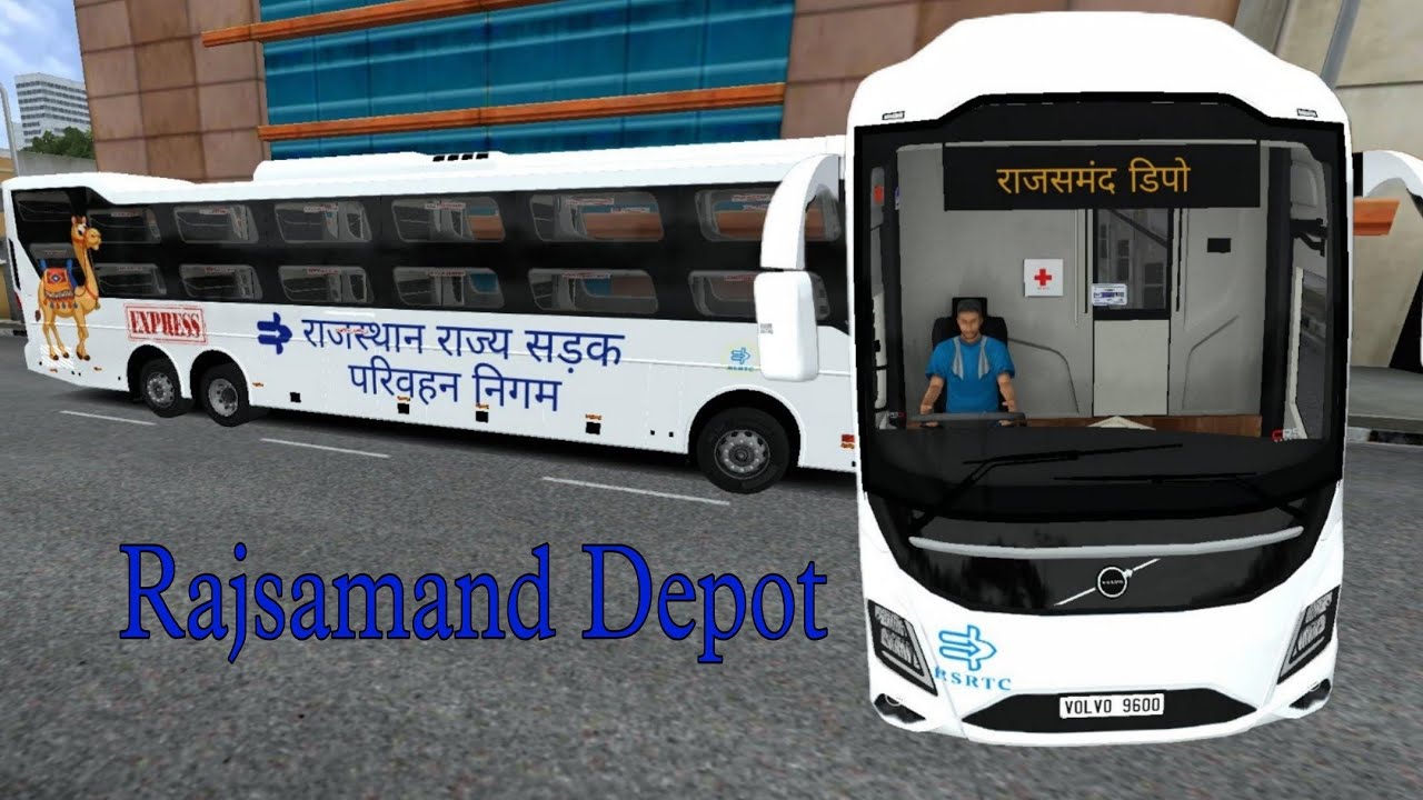 Driving Volvo 9600 in rsrtc livery in #busdrivingsimulator @VolvoBuses ...