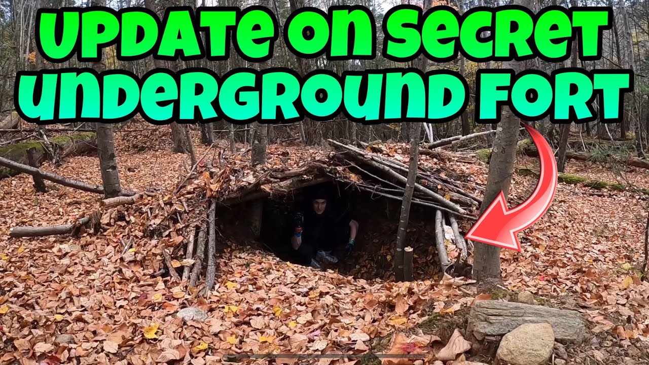 Update on Secret underground fort!!! - YouTube