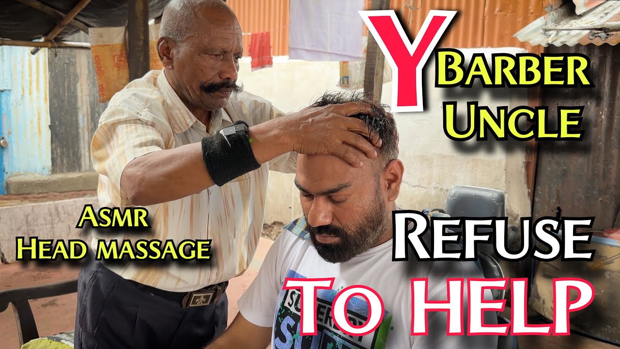Asmr Head Massage By Old School Barber 💈neck Cracking 💈indianbarber💈c C