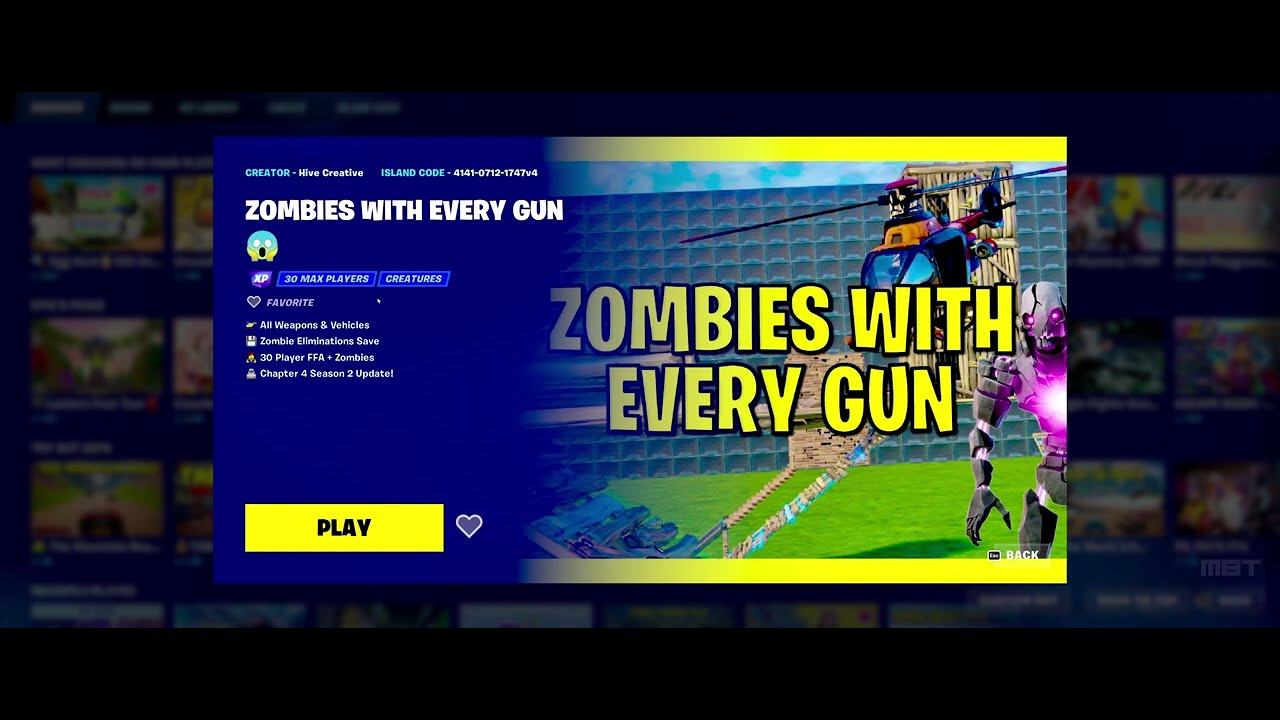 [TUTORIAL] FORTNITE Zombies With Every Gun 😱 - ISLAND CODE - WHAT IS ...