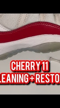 Jordan 11 “Cherry” Deep Cleaning and Restoration #sneakerhead #nike # ...