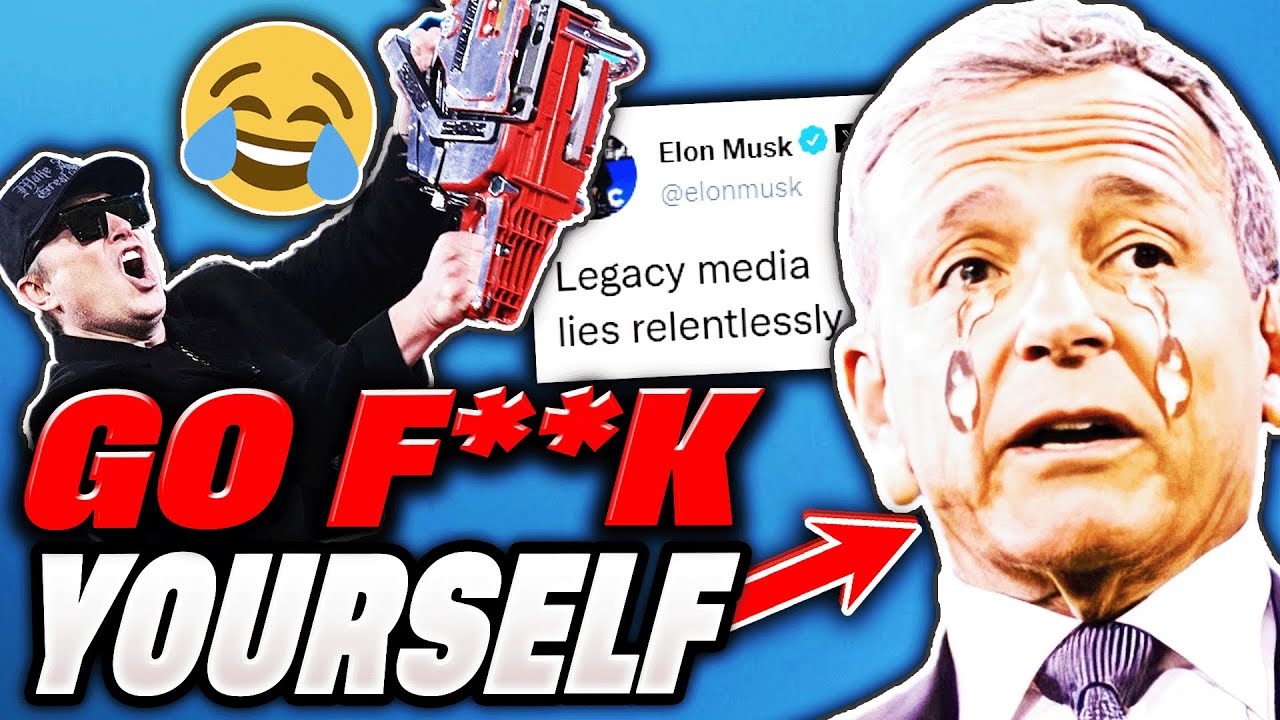 Elon Musk GOES OFF On Bob Iger and Media! Woke Lefties PANIC! - YouTube